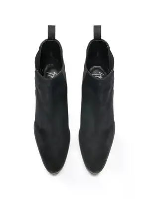 GIUSEPPE ZANOTTI Judy Suede Ankle Boots - Black