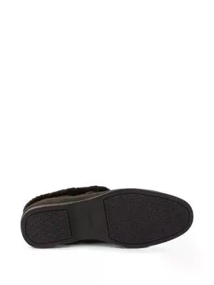 DOUCAL'S Shearling-trim Suede Desert Boots