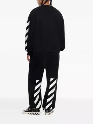 L/AB C/O OFF-WHITE Diagonal Motif Logo-print Sweater
