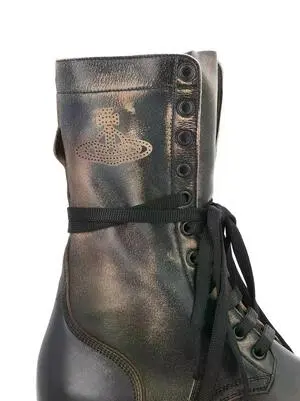 VIVIENNE WESTWOOD Parachute Orb Lace-up Boots - Black