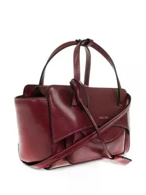 HIDESINS Small Flap Leather Tote Bag - Red