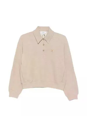 Maison Kitsuné Fox-patch Polo Shirt - Neutrals