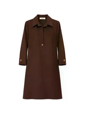JUCCA Collared Mini Dress - Brown