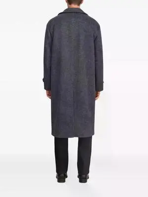 Nn07 Throat-latch Single-breasted Coat