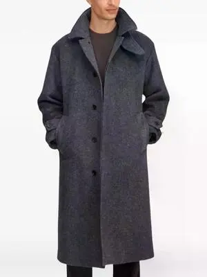 Nn07 Throat-latch Single-breasted Coat