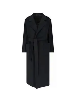 Tagliatore Belted Cashmere Coat