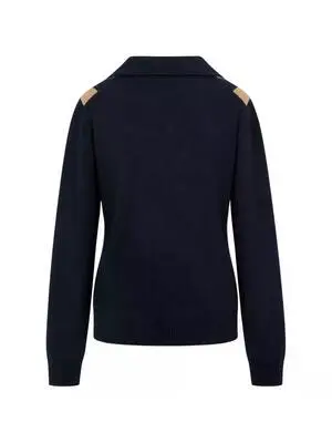 JUCCA Argyle-intarsia Collar Sweater