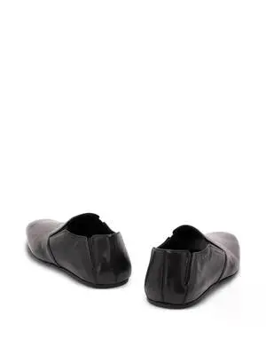 Gucci Square-toe Leather Loafers