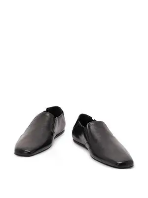 Gucci Square-toe Leather Loafers