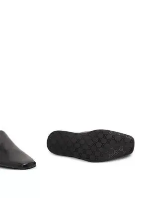 Gucci Square-toe Leather Loafers