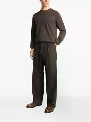 FAY Elbow-patch Crew-neck Sweater