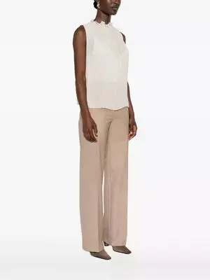 Fabiana Filippi Plissé Ruffled Blouse