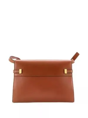 Saint Laurent Manhattan Leather Medium Shoulder Bag - Brown