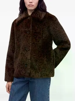 Vanessa Bruno Abrigo Leopard-print Faux-fur Jacket