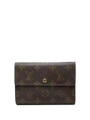 LOUIS VUITTON 2001 Monogram Porte Tresor Etui Papiers Wallet Small Wallets - Brown