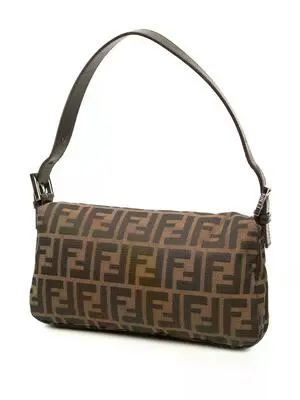 Fendi 20th Century Zucca Canvas Baguette Shoulder Bag