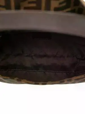 Fendi 20th Century Zucca Canvas Baguette Shoulder Bag