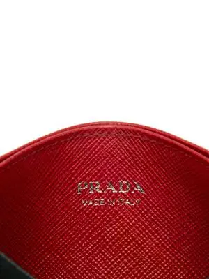 Prada 2013-2026 Bicolor Saffiano Card Holder