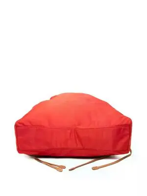 Prada 2010-2026 Tessuto Logo Drawstring Tote Bag - Red