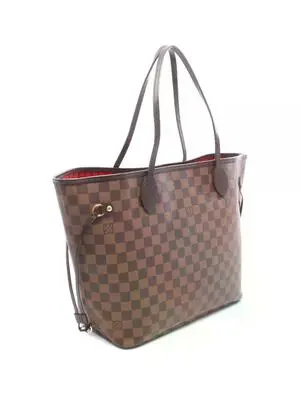 LOUIS VUITTON 2020 Damier Ebene Neverfull Mm Tote Bag - Brown