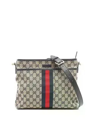 Gucci 2000-2015 Gg Canvas Web Crossbody Bag