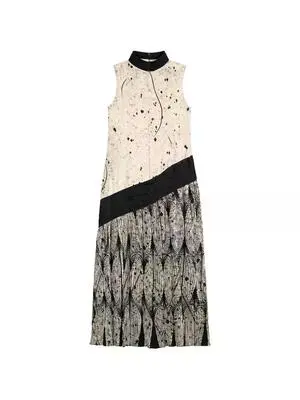 YANGKEHAN Floral-print Sleeveless Maxi Dress - Neutrals