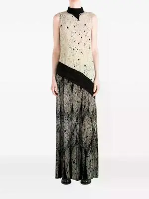 YANGKEHAN Floral-print Sleeveless Maxi Dress