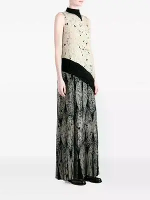 YANGKEHAN Floral-print Sleeveless Maxi Dress