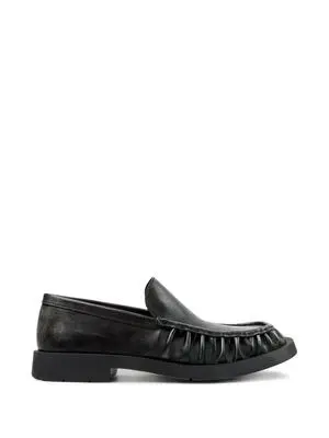 Camper Mil 1978 Ruched Leather Loafers - Black