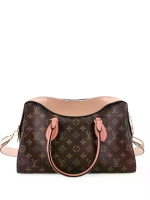LOUIS VUITTON Tuileries Handbag Monogram Canvas With Leather Satchel - Neutrals