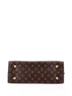 LOUIS VUITTON Tuileries Handbag Monogram Canvas With Leather Satchel - Neutrals