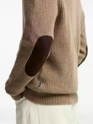 Barbour Hartland Elbow-patch Cardigan - Neutrals