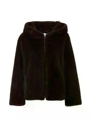P.a.r.o.s.h Faux-fur Hooded Jacket - Brown