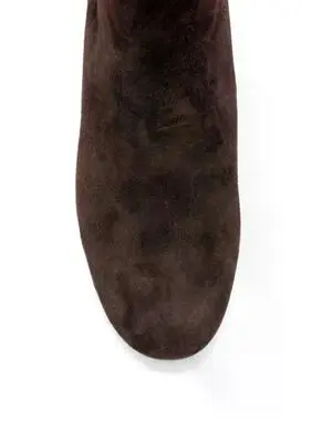ALMA EN PENA Suede Block-heel Ankle Boots