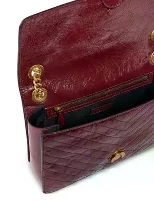 Pinko Chevron-quilted Leather Shoulder Bag