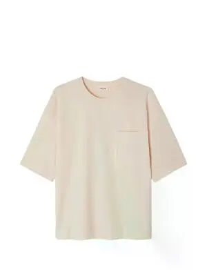 American Vintage Chest-pocket Cotton T-shirt - Neutrals