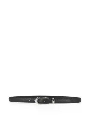 Orciani Grained Leather Belt - Black