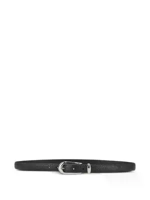 Orciani Grained Leather Belt - Black