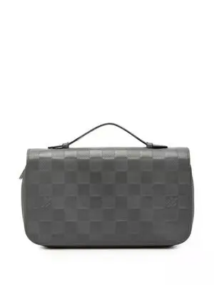 LOUIS VUITTON 2017 Damier Infini Zippy Wallet Xl Long Wallets - Grey
