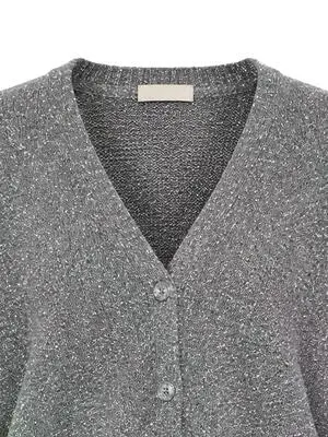 KAOS Metallic-effect V-neck Cardigan