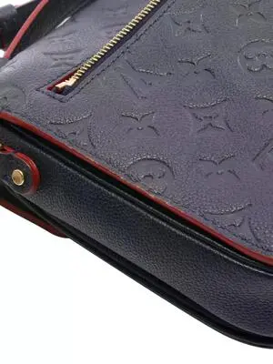 LOUIS VUITTON 2019 Monogram Empreinte Pochette Metis Satchel - Blue