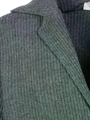 Altea Ribbed-knit Shawl-collar Cardigan - Grey