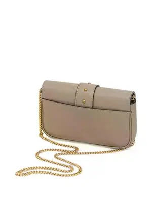 Pinko Small Love Bag Pocket Crystal-embellished Shoulder Bag