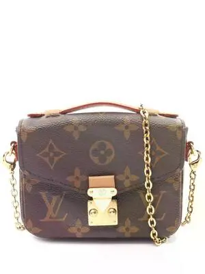 LOUIS VUITTON 2021-2026 Monogram Micro Metis Satchel - Brown