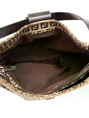 Fendi 2000-2010 Zucchino Canvas Shoulder Bag