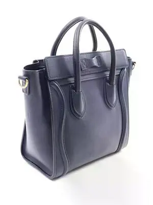 Celine 2000-2026 Nano Leather Luggage Tote Satchel