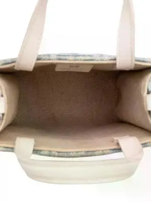 Givenchy 2022 Mini Denim Vertical G Tote Satchel