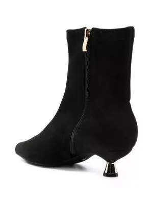 ALMA EN PENA Pointed-toe Kitten-heel Ankle Boots
