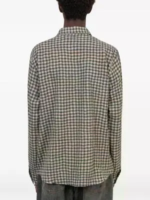 ANOTHER ASPECT 1.0 Check-pattern Zip-up Shirt