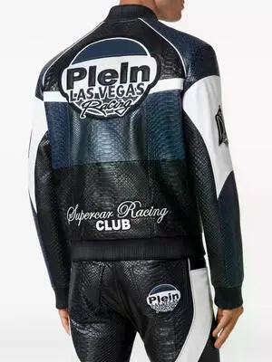 Philipp Plein Bomber Jacket Las Vegas Racing With Python Inserts